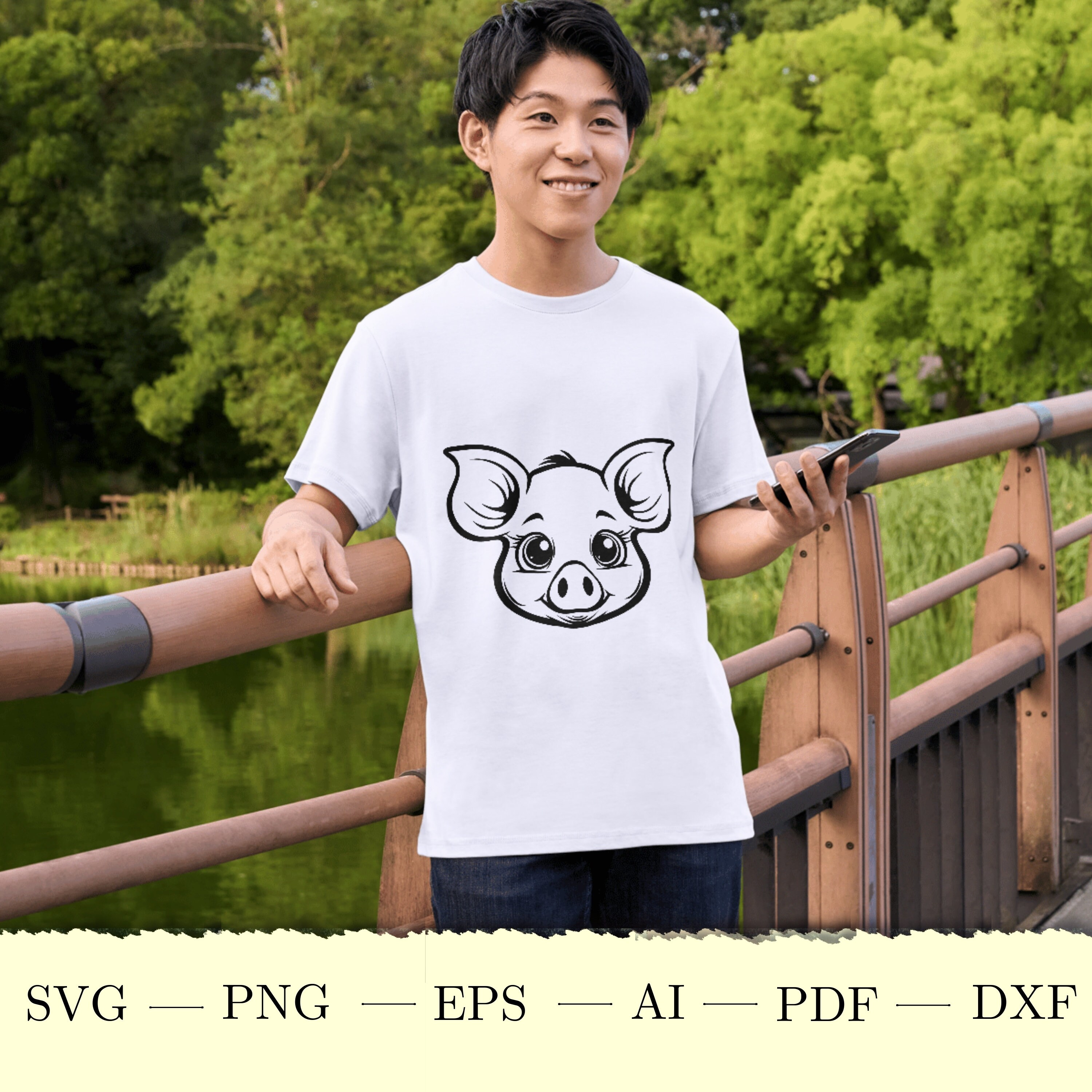 Pig Svg Svg Files for Cricut Png Clipart Vector Cut File Silhouette ...