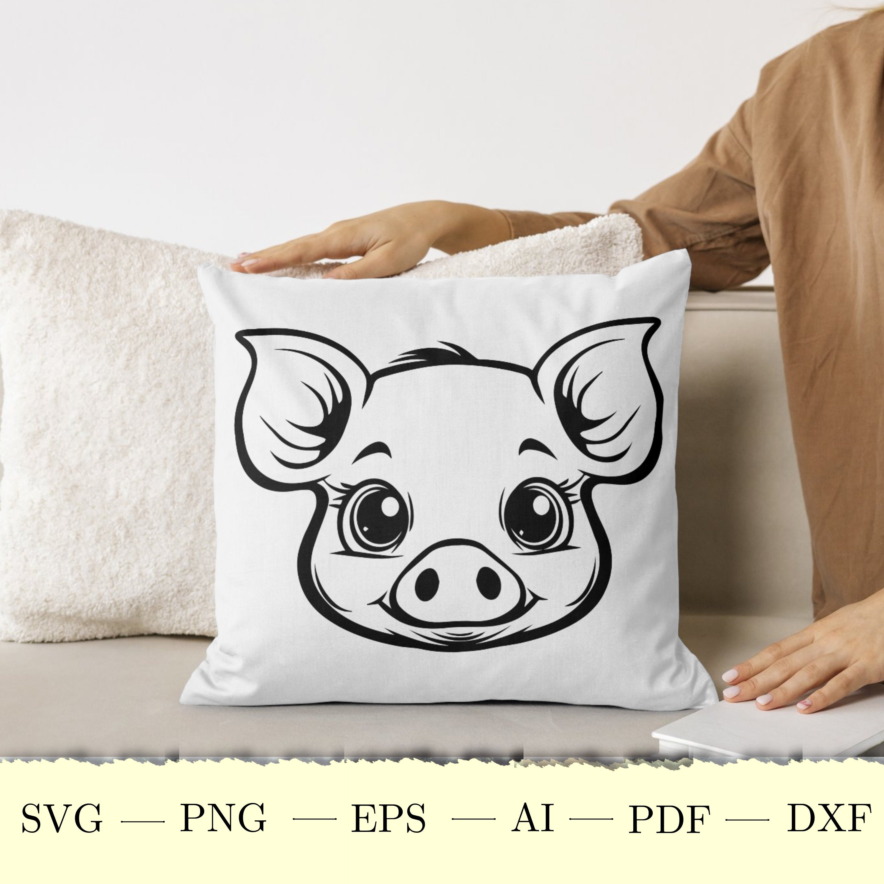 Pig Svg Svg Files for Cricut Png Clipart Vector Cut File Silhouette ...
