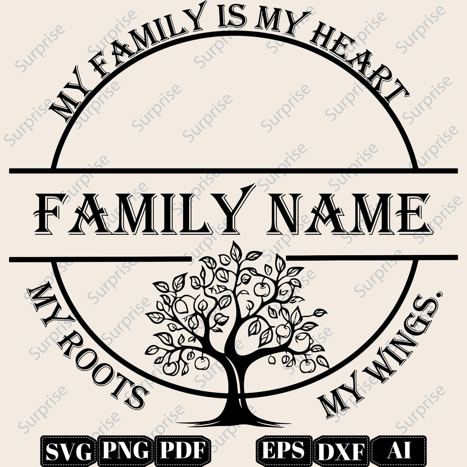 Family Tree Svg Family Tree Clipart Family Reunion Tree Svg Family ...