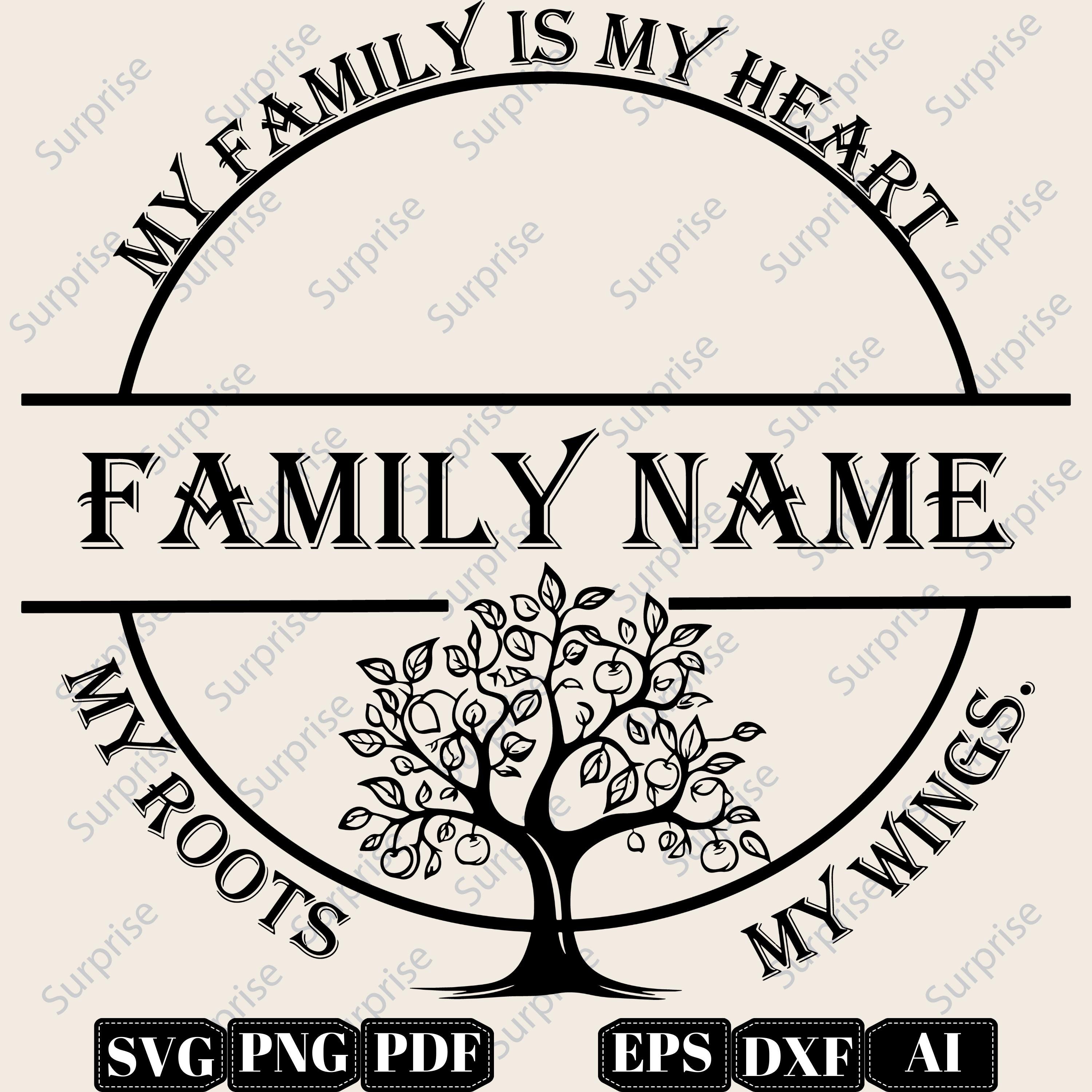Family Tree Svg Family Tree Clipart Family Reunion Tree Svg Family ...
