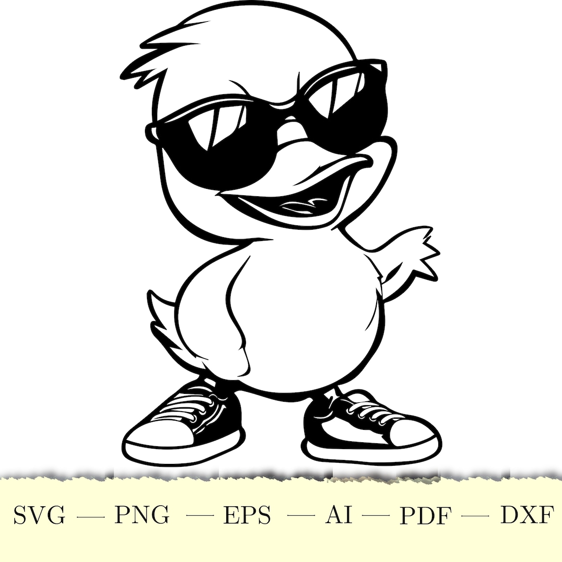 Duck SVG Duck Vector Animal Svg Silhouette Svg Ai Dxf Silhouette Files ...