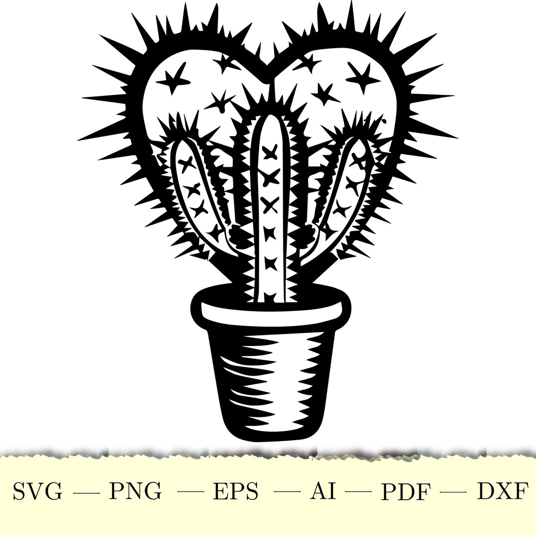 Cactus Svg for Cricut, Succulent Svg, Potted Cactus Svg, Cute Cactus ...