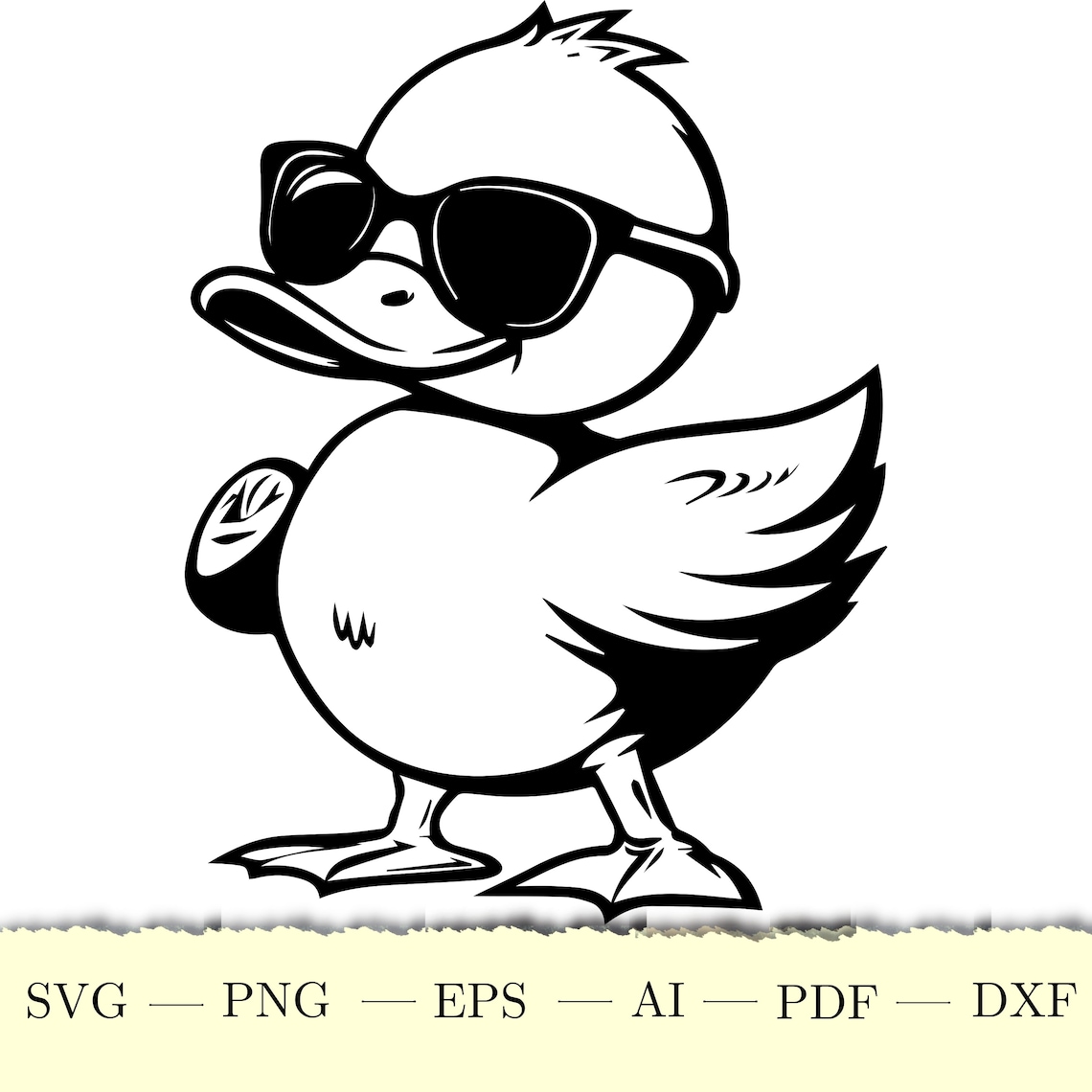 Duck SVG Duck Vector Animal Svg Silhouette Svg Ai Dxf Silhouette Files ...