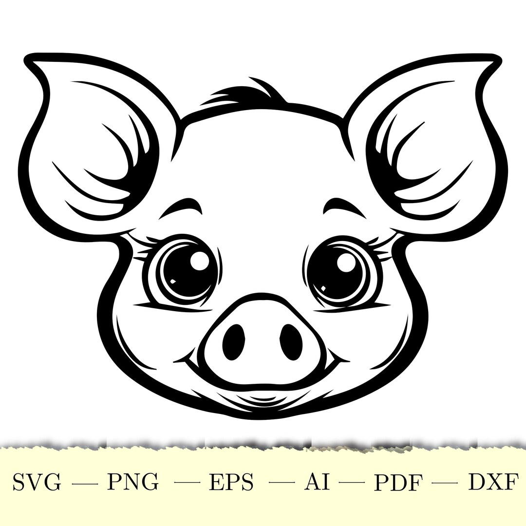 Pig Svg Svg Files for Cricut Png Clipart Vector Cut File Silhouette ...