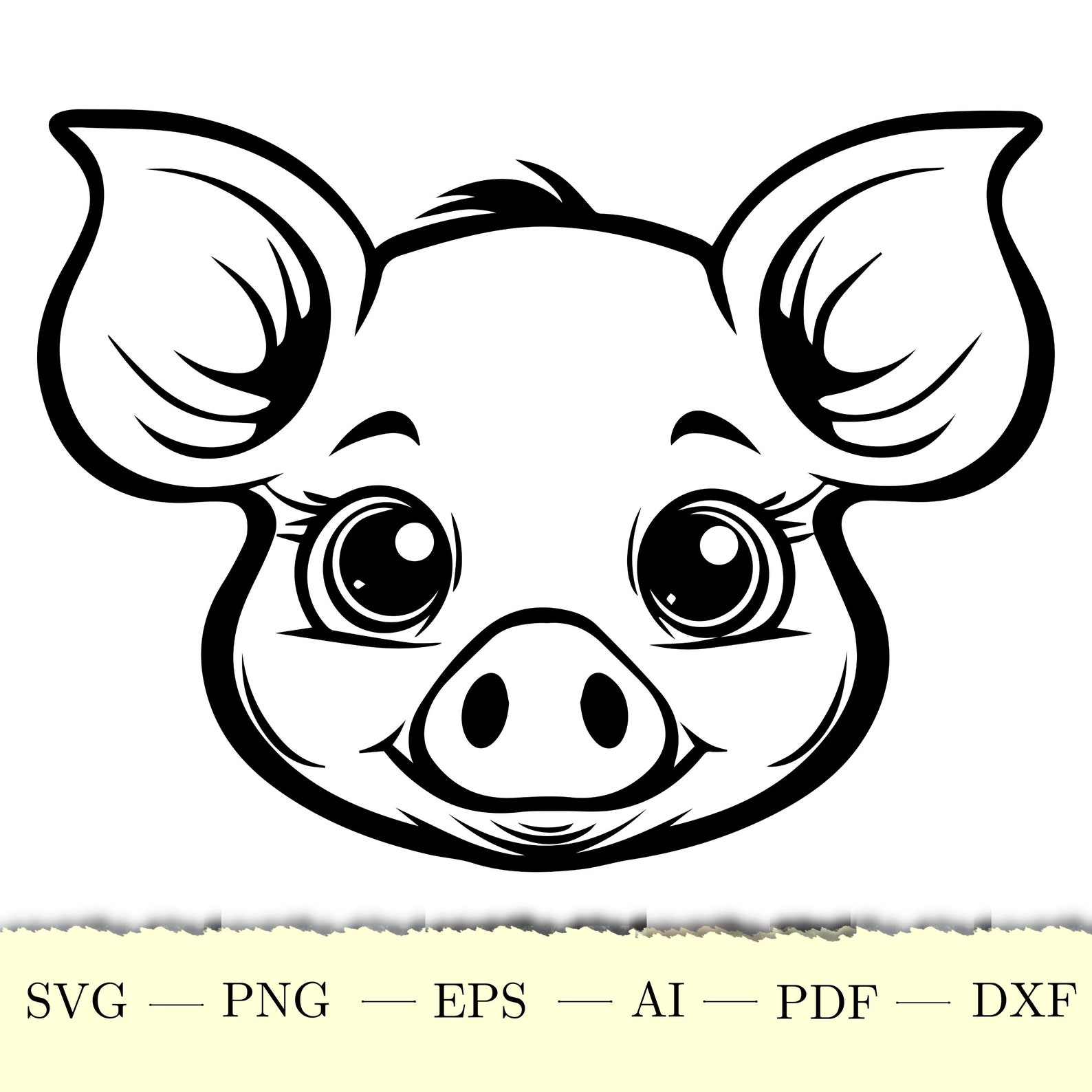 Pig Svg Svg Files for Cricut Png Clipart Vector Cut File Silhouette ...