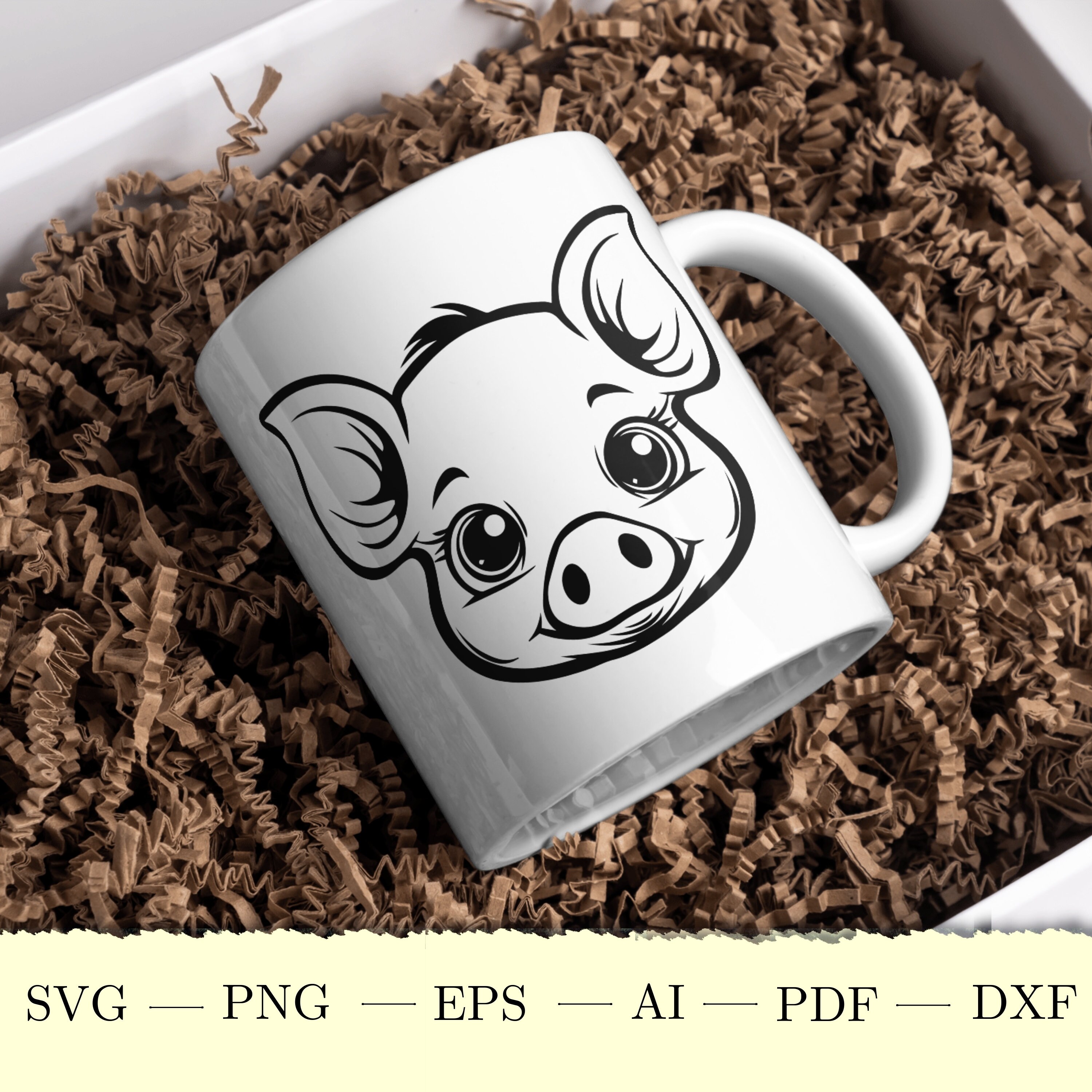 Pig Svg Svg Files for Cricut Png Clipart Vector Cut File Silhouette ...