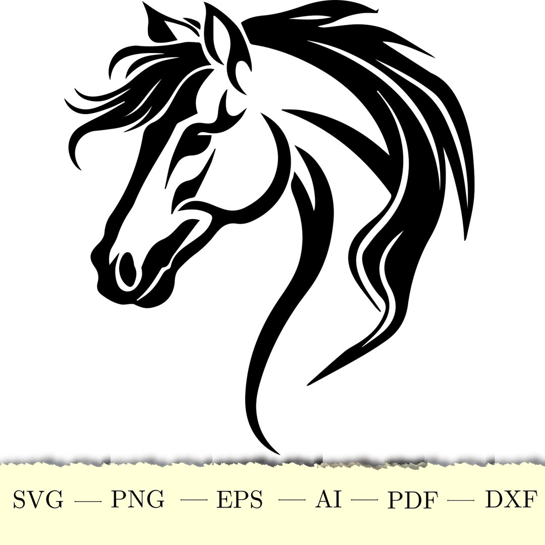 Horse Svg , Pferd Svg, Svg Horse Head, Horse Silhouette Svg, Horse ...