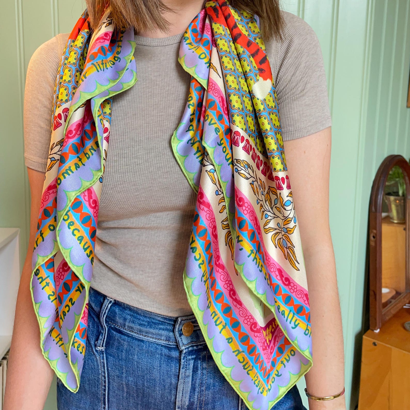 Terrific Tiger Silk Scarf - Etsy