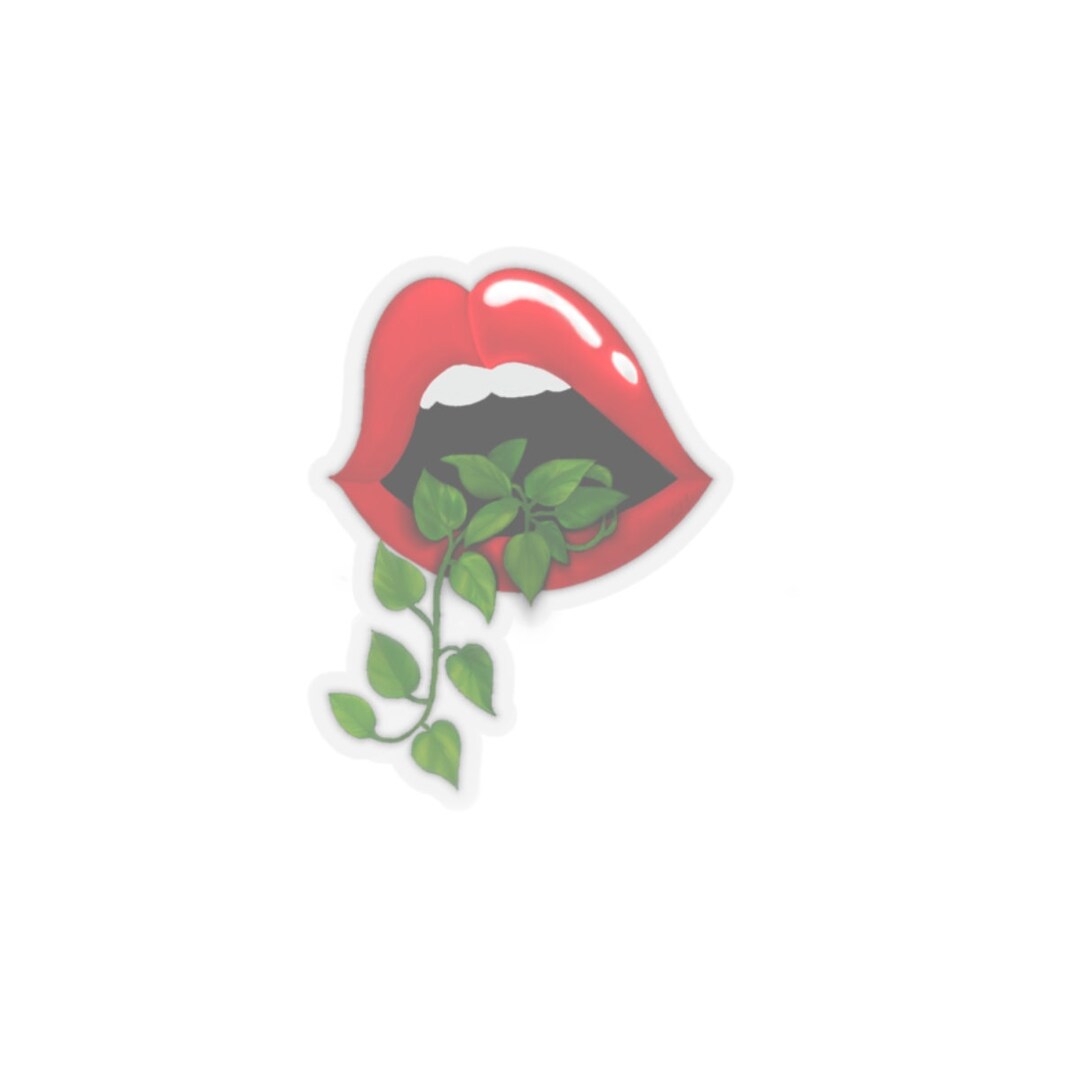 Plant Lip Stickers, Stickers, Plants Stickers,nature-inspired Lips ...