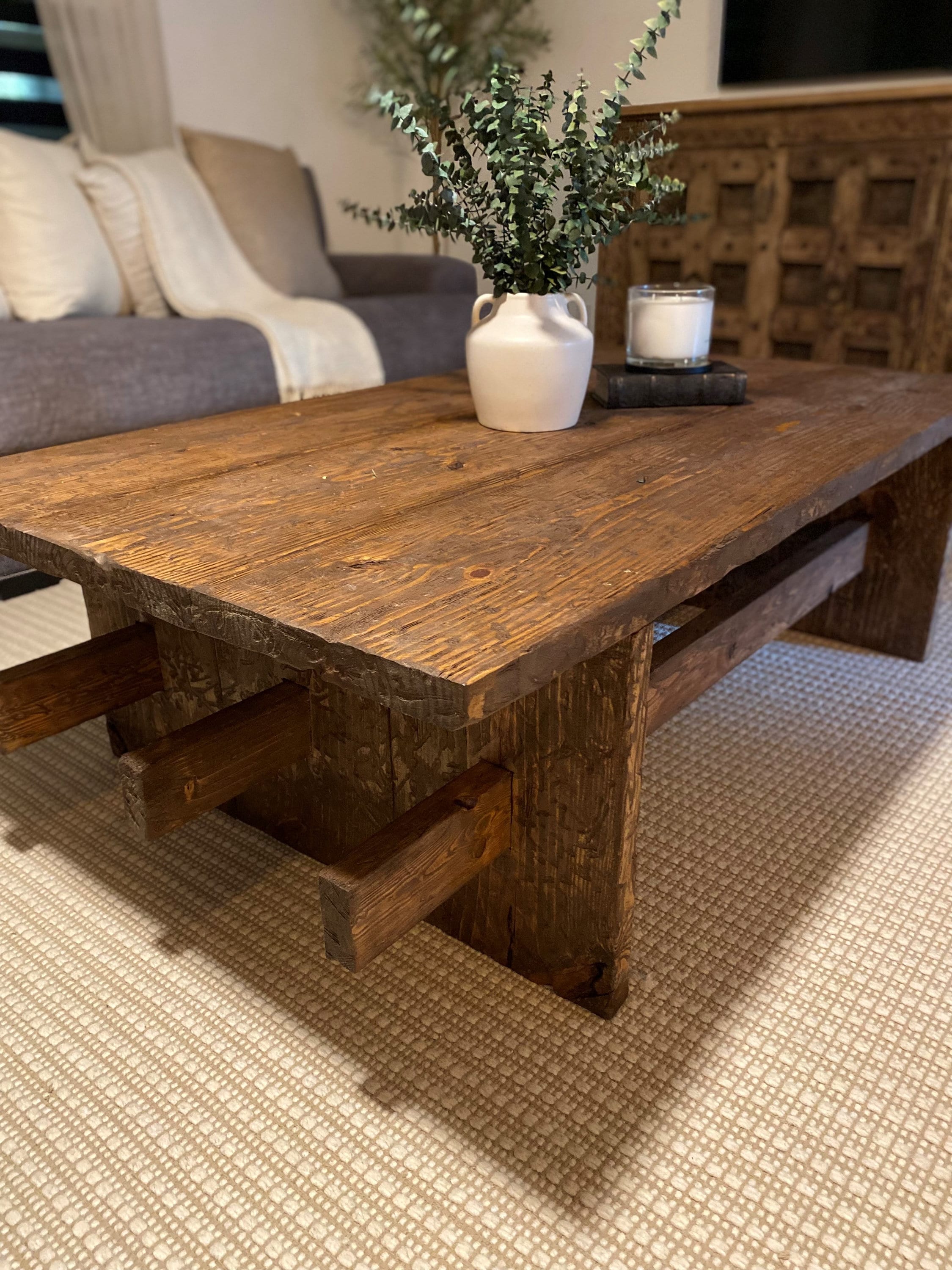 Wood Coffee Table - Etsy