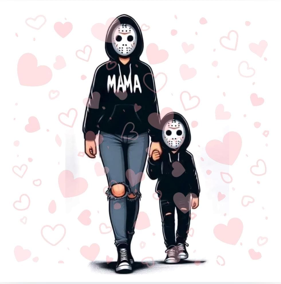 Mama Jason With Kids, Halloween Images! - Etsy