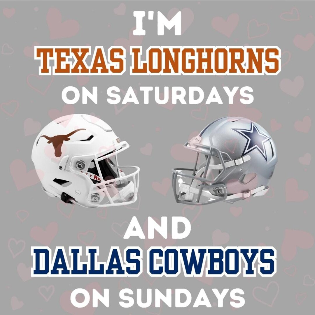Dallas Cowboys and Texas Longhorns Fan Digital Print! - Etsy