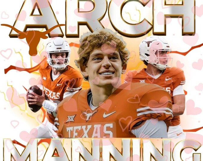 Arch Manning Texas Longhorn Digital Print!! - Etsy