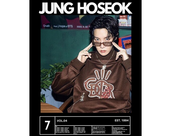 BTS Jhope Poster - Etsy