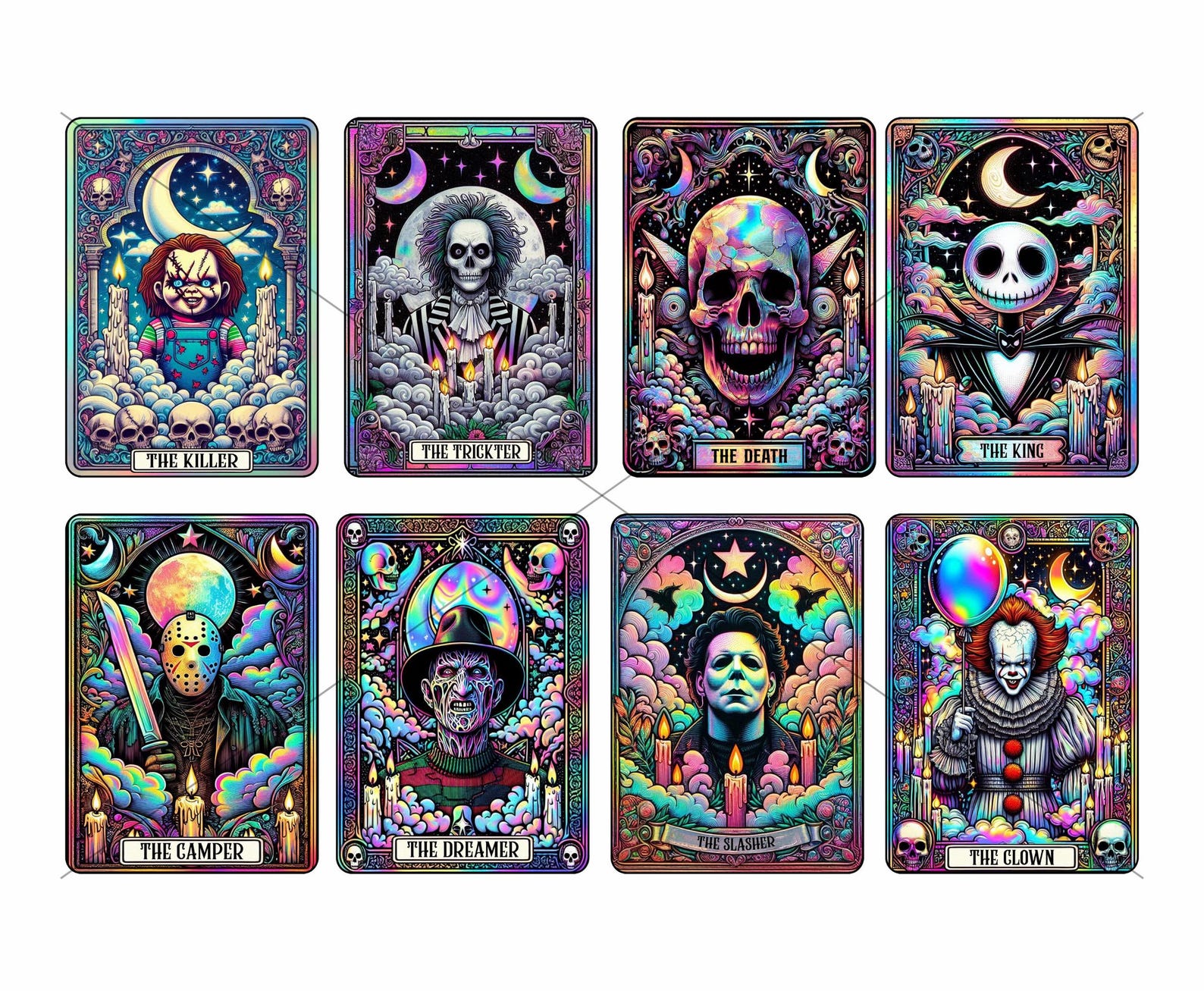 Tarot Card Png Bundle, Horror Tarot Card Png, Halloween Tarot Card Png ...