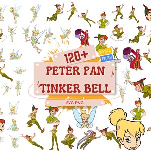 Peter Pan Svg Bundle, Peter Pan Svg, Peter Pan Png, Tinkerbell Png ...