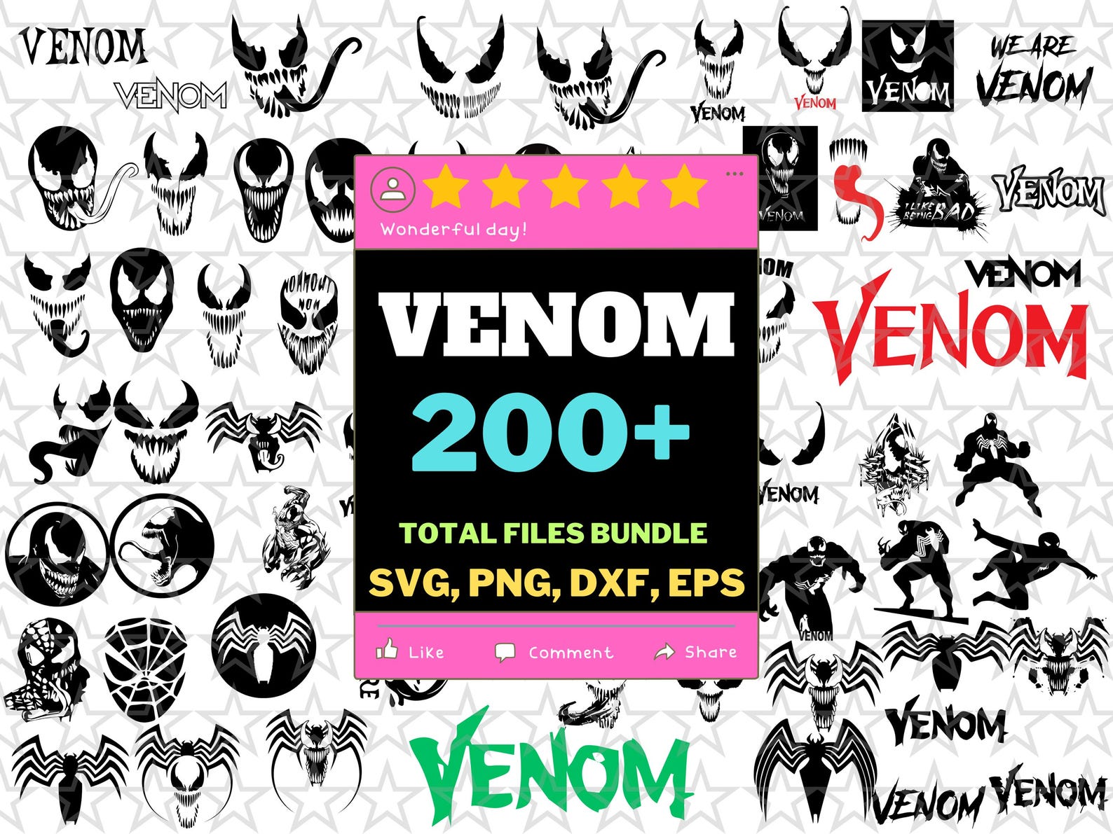 Venom, Movie, Svg, EPS, DFX, PNG, Cricut, Digital Download, Silhouette ...