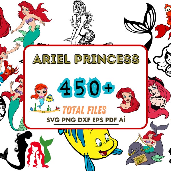 Ariel Svg - Etsy