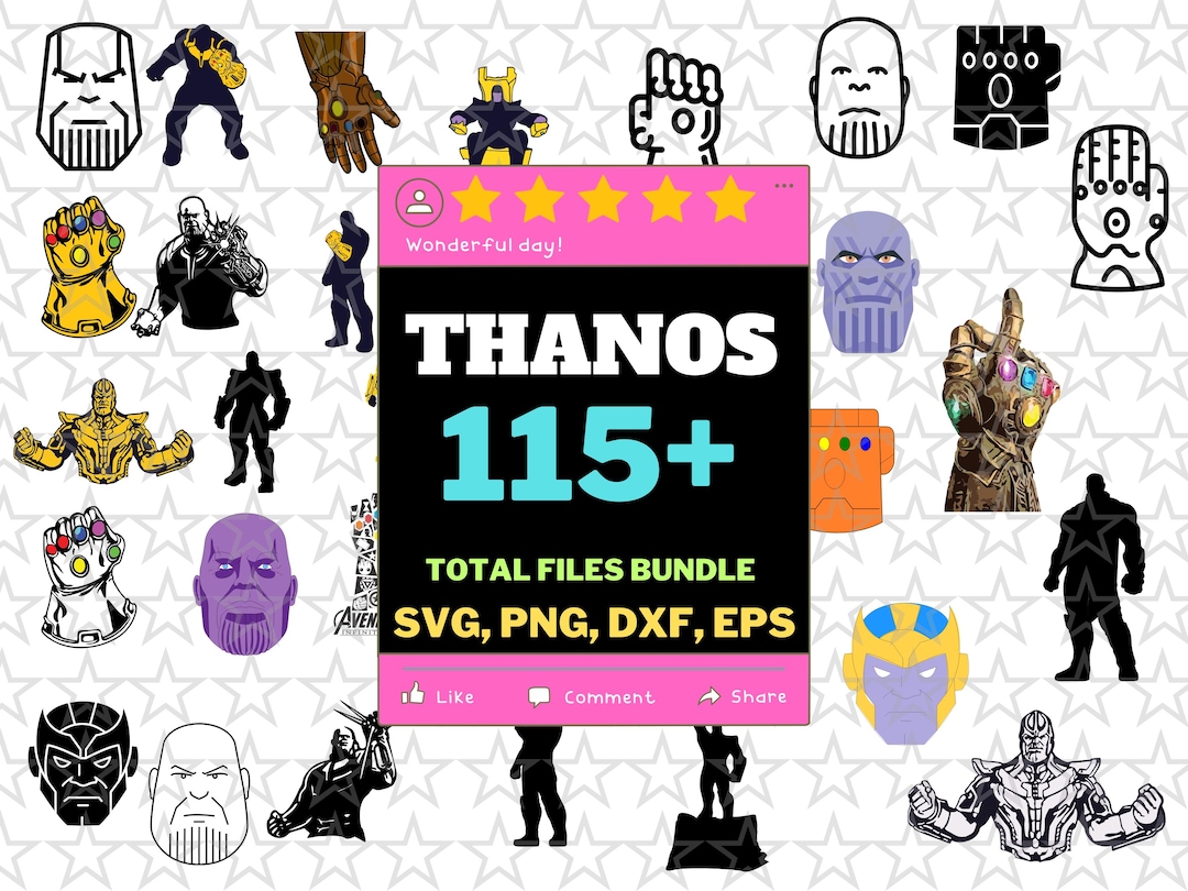 Thanos Svg, Avengers Svg, Infinity Gauntlet Svg, Marvel Svg Files for ...