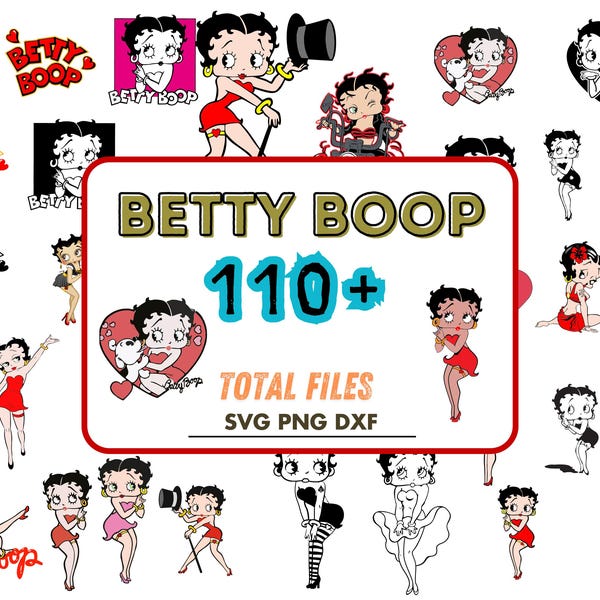 Betty Boop Svg - Etsy
