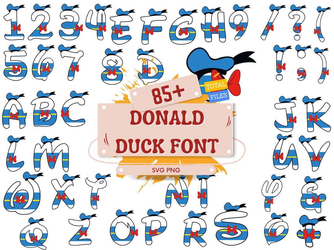 Donald Doodle Duck Alphabet Letters Alphabet Donald Pluto Daisy Goofy ...