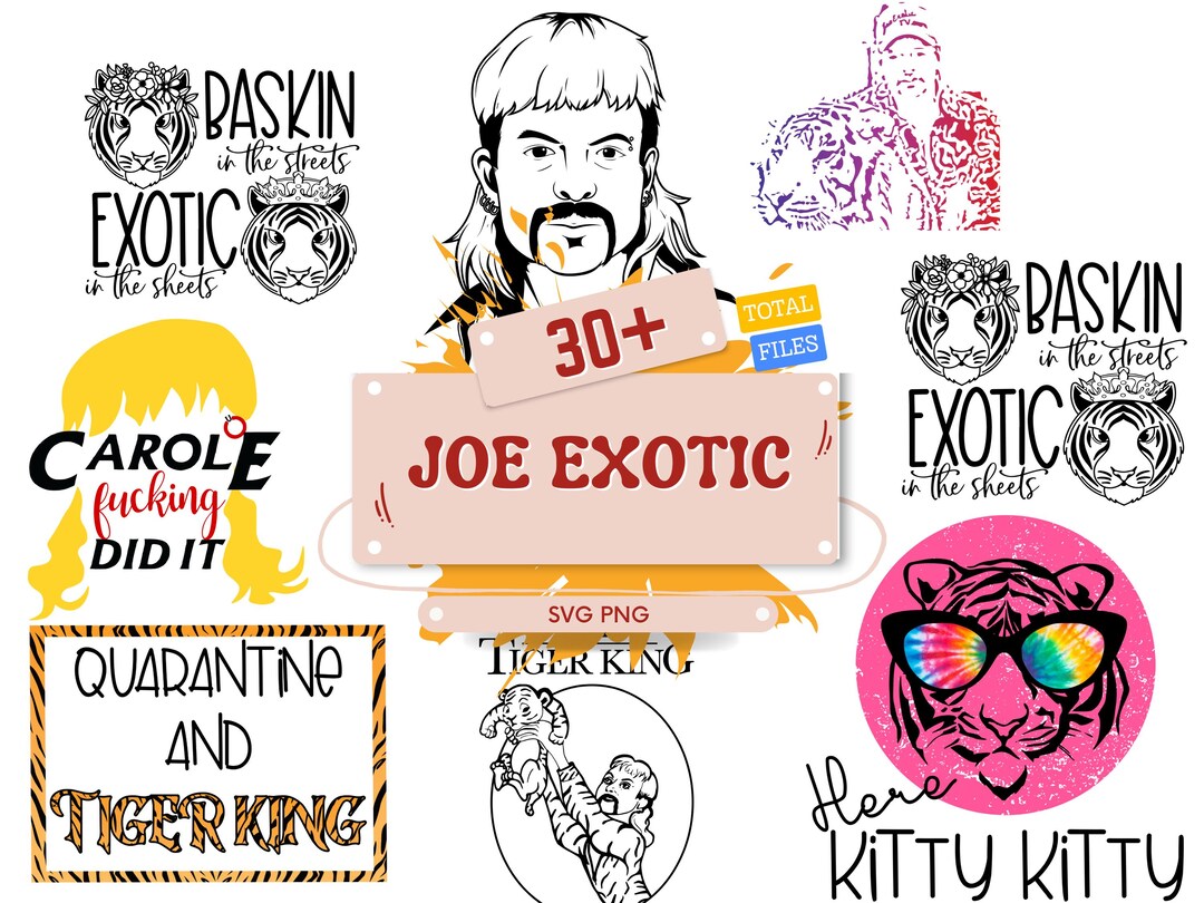 Tiger Joe SVG, Exotic Joe Mugshot Svg Png - Etsy