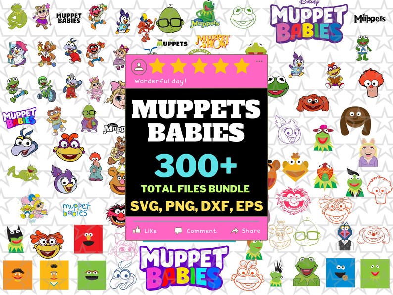 Muppet Babies Svg, Muppets Svg, Baby Muppet Svg, Little Muppet Svg ...