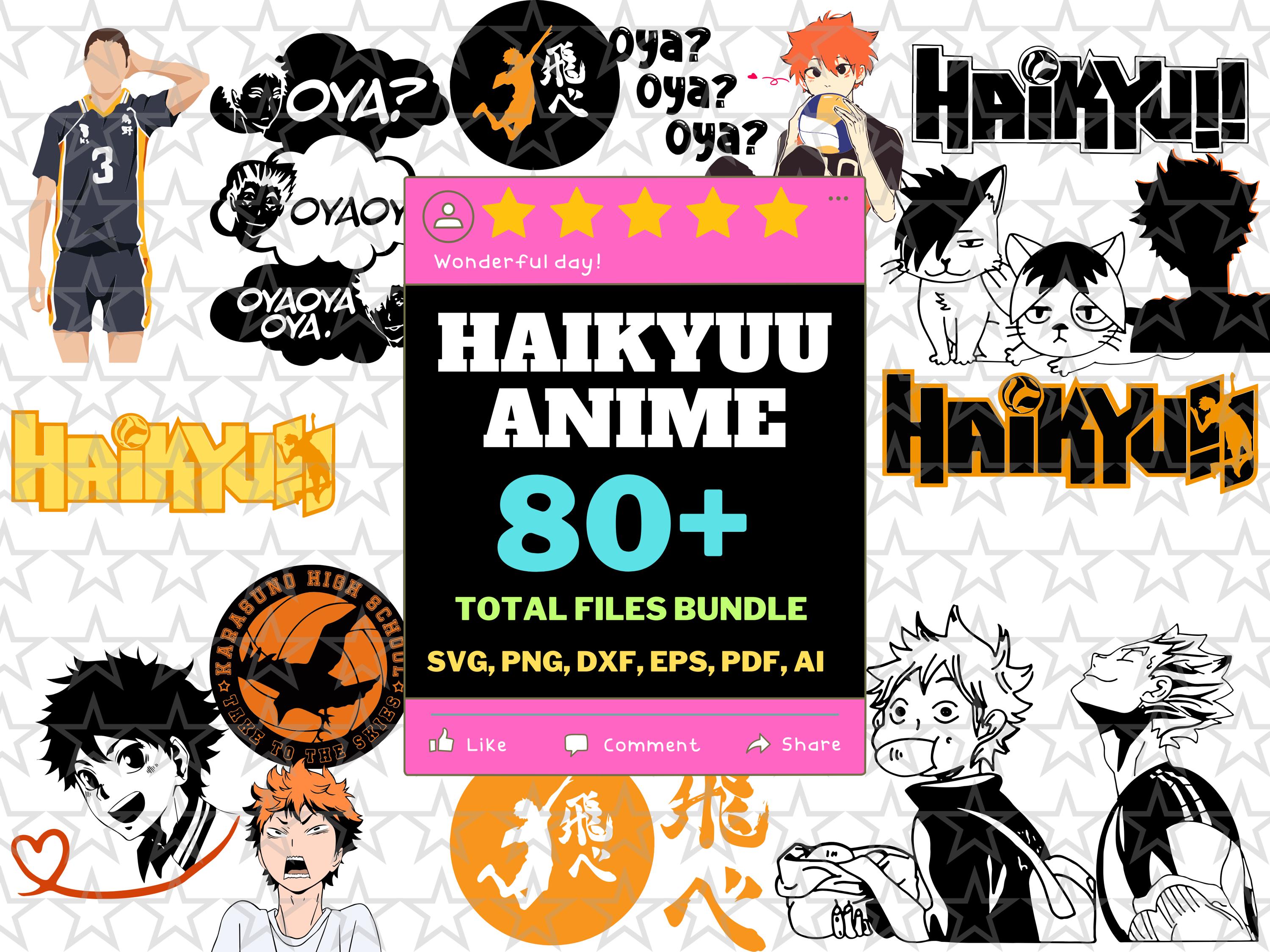 Anime Bundle SVG | Haikyuu | Japanese SVG | Anime Silhouette SVG ...
