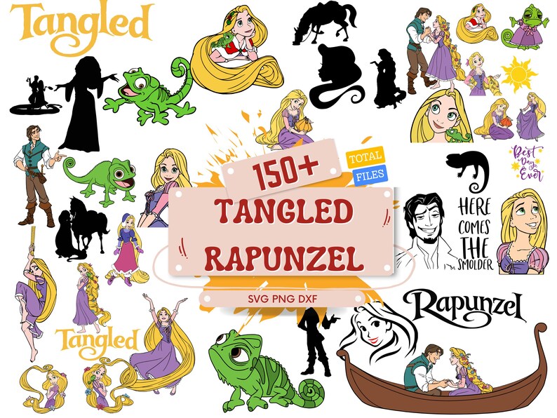Rapunzel SVG Bundle, Rapunzel Svg Files for Cricut and Silhouette ...
