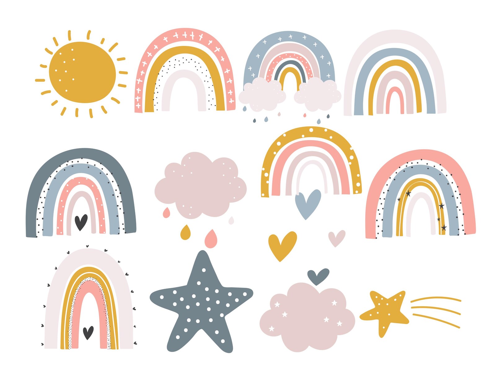 125+ Boho SVG Bundle, Boho Style Svg, Mystical Svg, Rainbow Svg, Sun ...