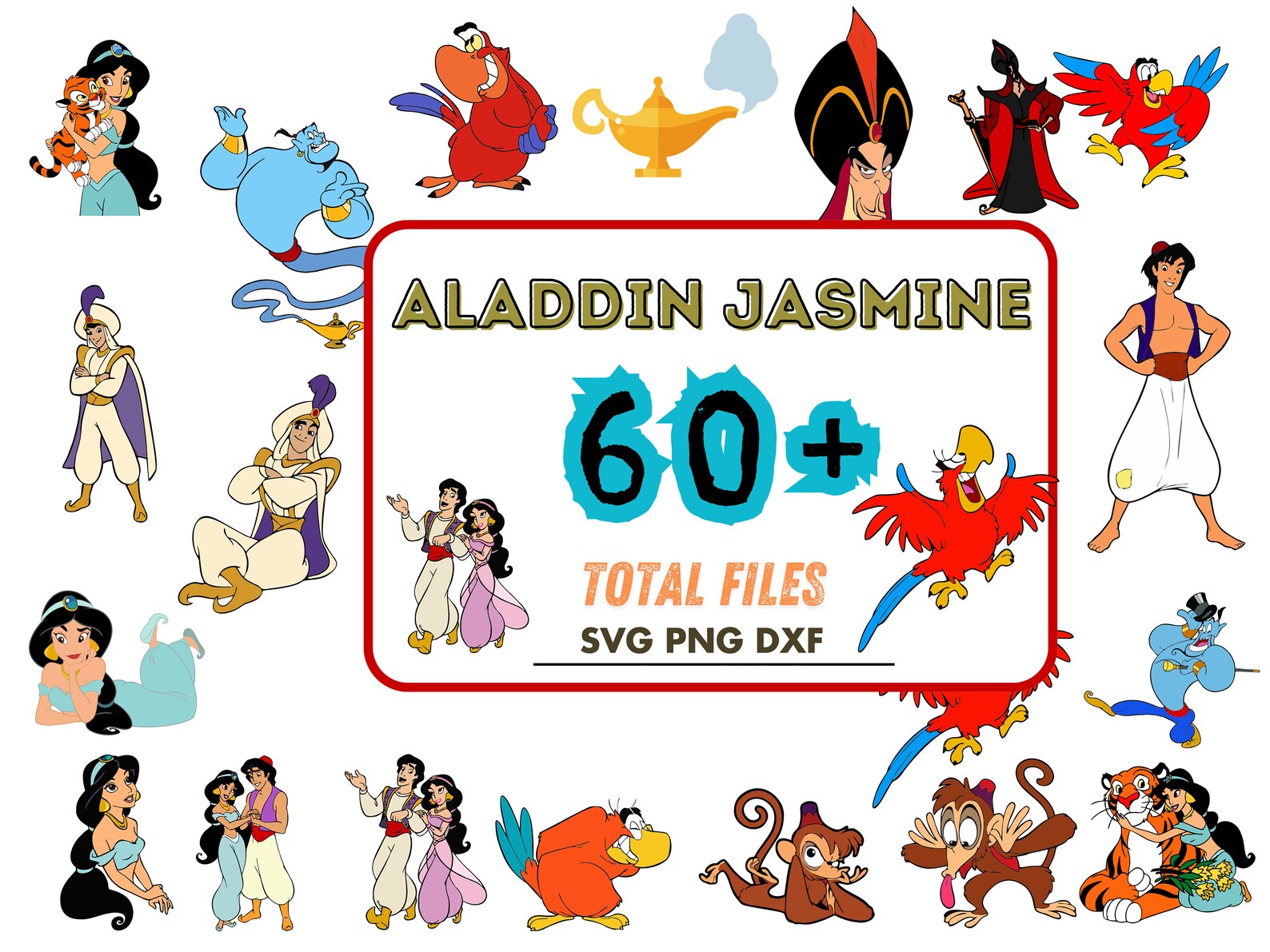 Aladdin Jasmine SVG Bundle, Princess Jasmine Bundle, Aladdin Svg ...