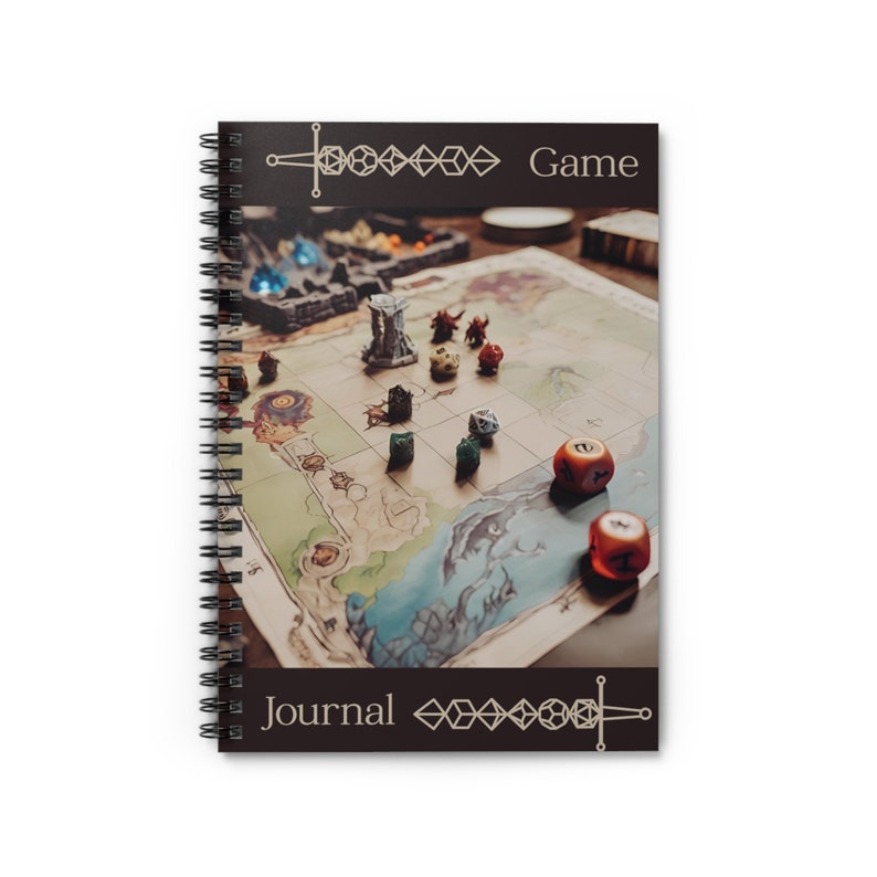 Dnd Map Spiral Lined Notebook, Dungeons & Dragons Game Journal - Etsy