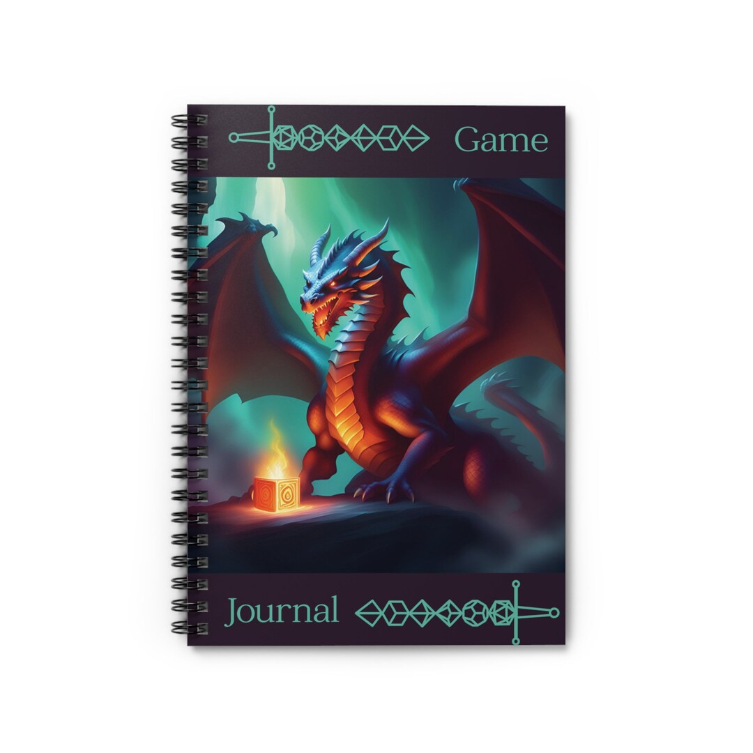 Game Journal Dragon, DM, Dnd Gift, Dnd Game Journal, Dungeons & Dragons ...