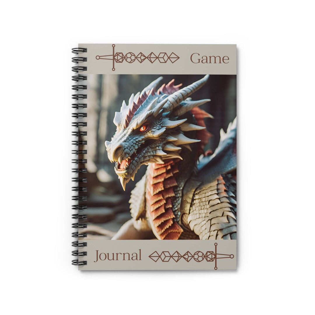 Dragon Head Spiral Lined Notebook, Dungeons & Dragons Game Journal - Etsy