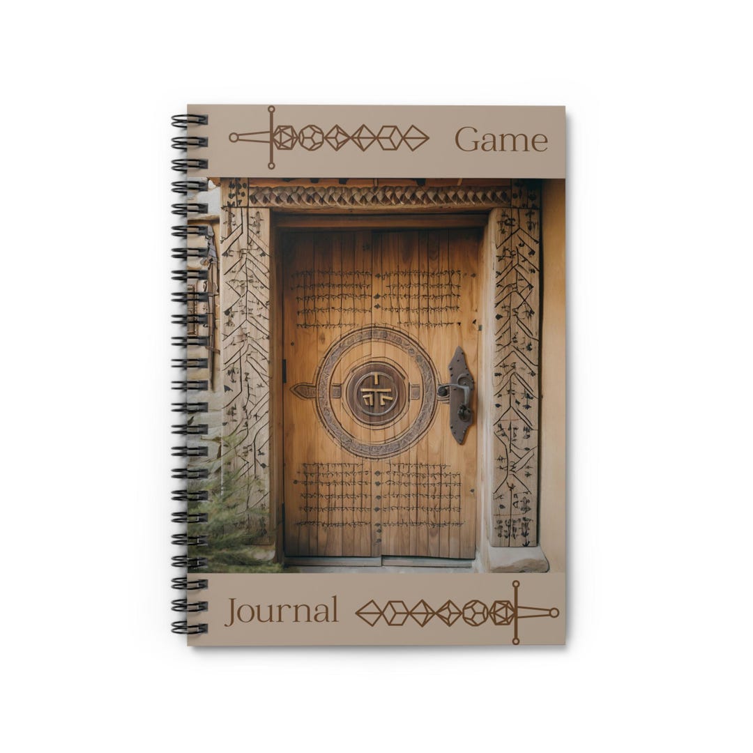 Runic Door Spiral Lined Notebook, Dungeons & Dragons Game Journal - Etsy