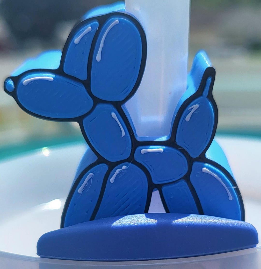 Balloon Dog Straw Topper. - Etsy