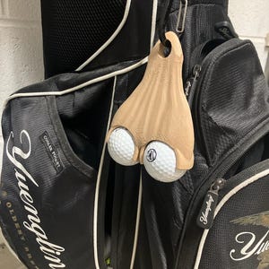 Golf Ball Sac Holder. 3D Printed Realistic Golf Ball Holder Sac. Father ...