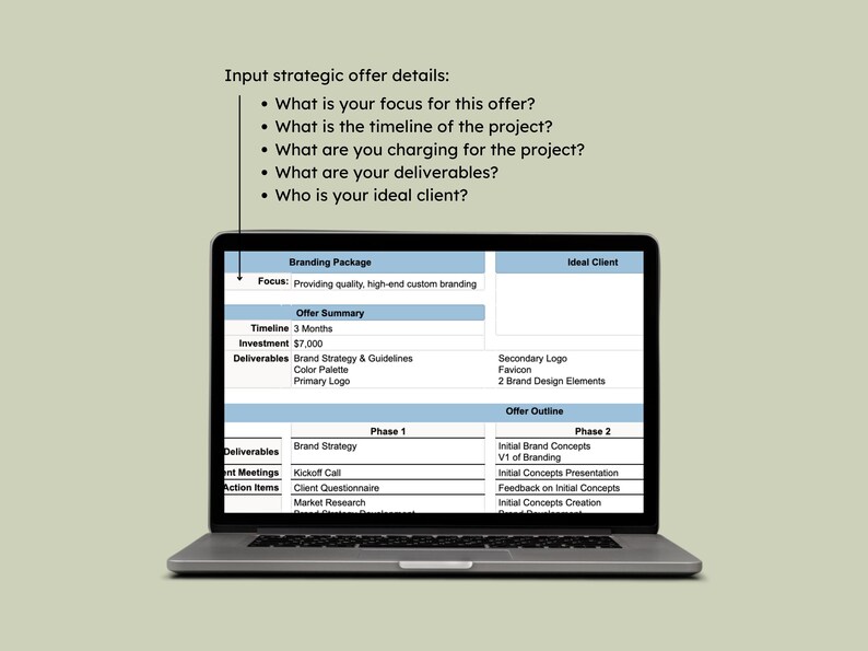 Strategic Offer Planning Guide & Masterclass, Project Mapping Timeline ...