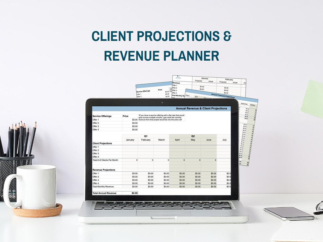 Client Projections & Revenue Planner, Revenue and Financial Planner ...