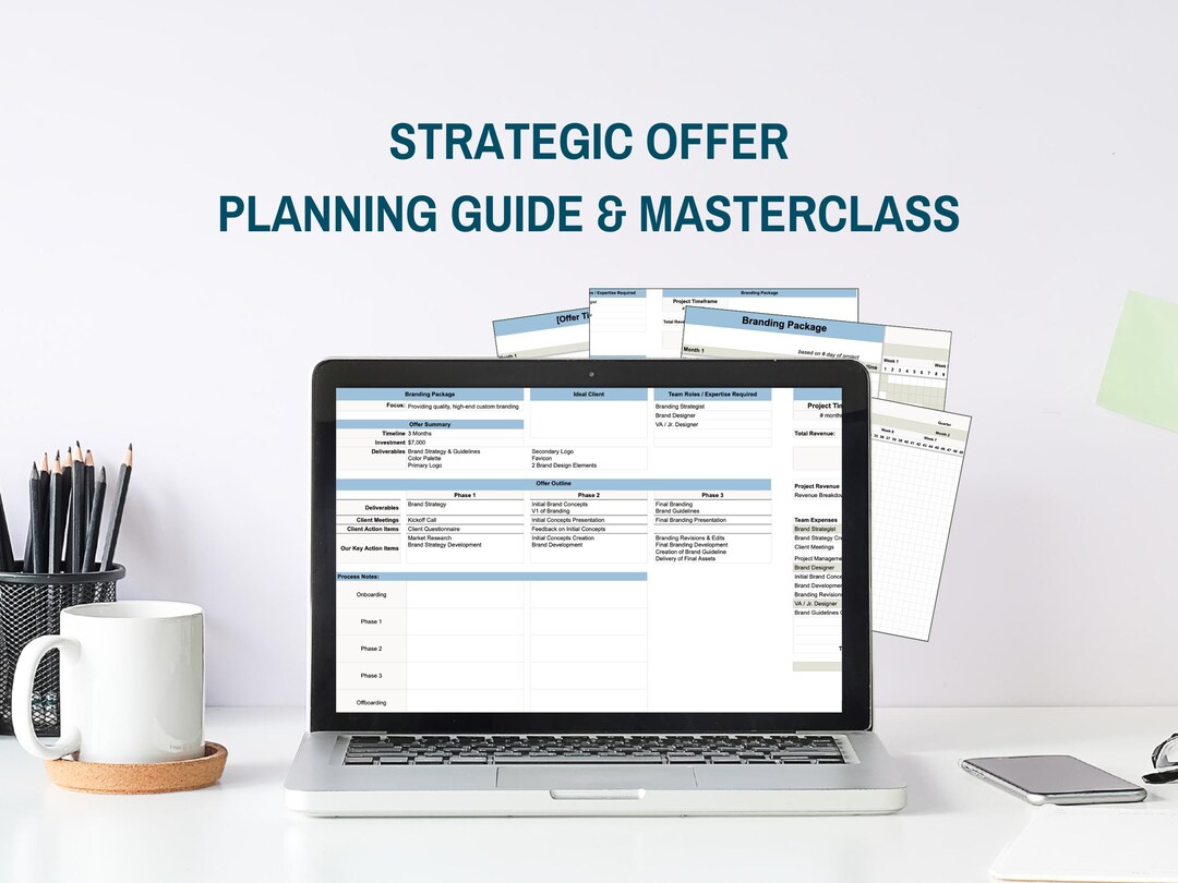 Strategic Offer Planning Guide & Masterclass, Project Mapping Timeline ...