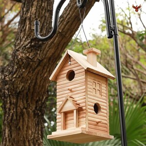 Hanging Bird House for Wild Birds Finch and Cardinals Nesting Box Blue ...