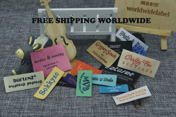 100 Pcs Custom Letters Only Woven Fabric Garment Clothing | Etsy