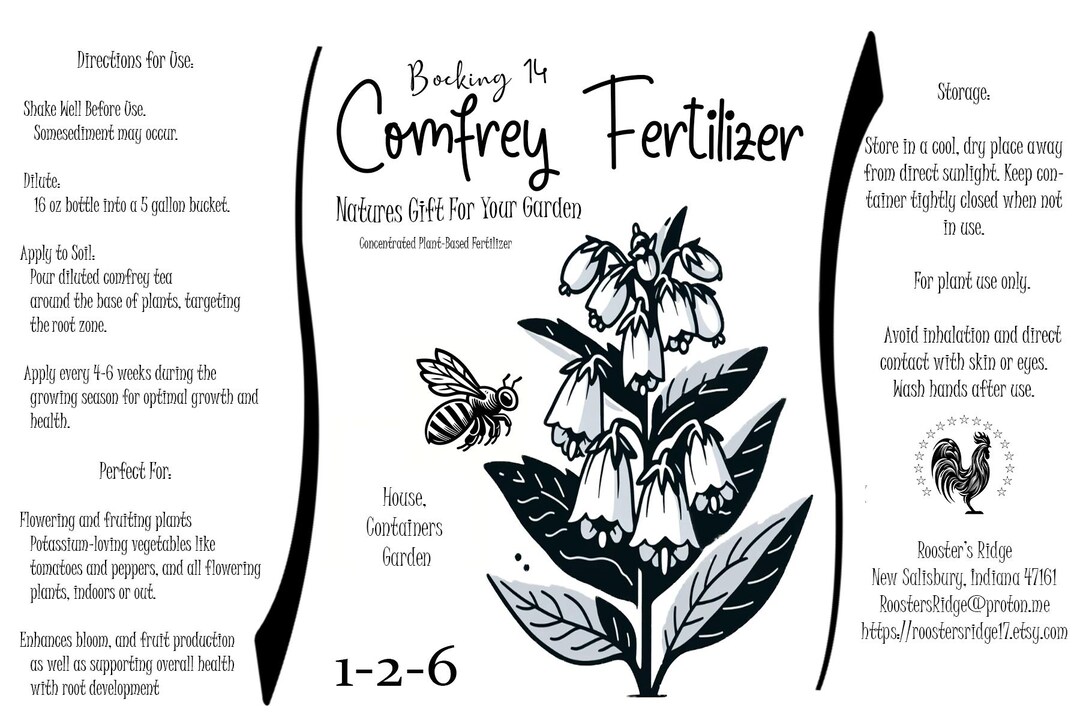 Natural Liquid Fertilizer for House, Garden, or Container. Promotes ...