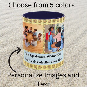 Personalized School Souvenir 11 Oz Coffee Mug Custom Photos and Text ...
