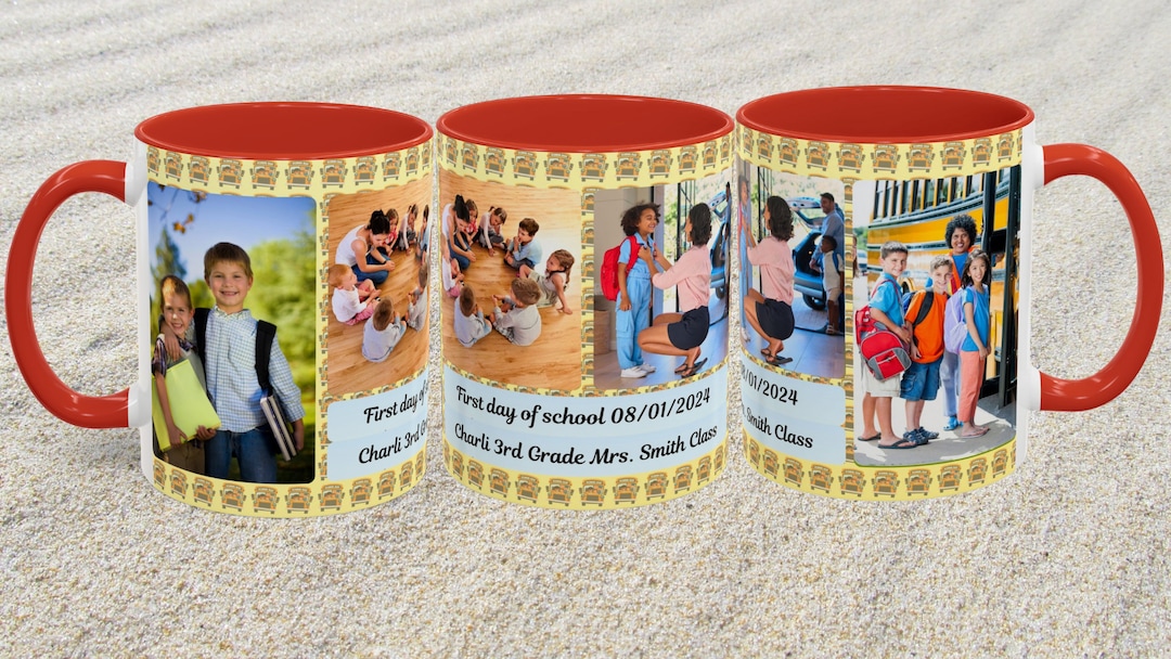 Personalized School Souvenir 11 Oz Coffee Mug Custom Photos and Text ...