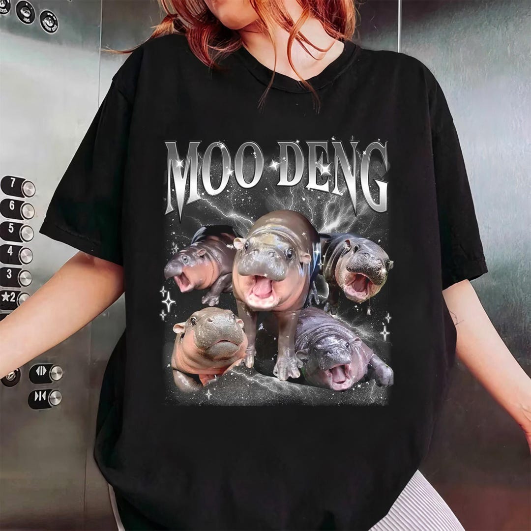 Moo Deng Shirt, I Love Moo Deng Shirt, Moo Deng Fan Club Shirt, Hippo ...