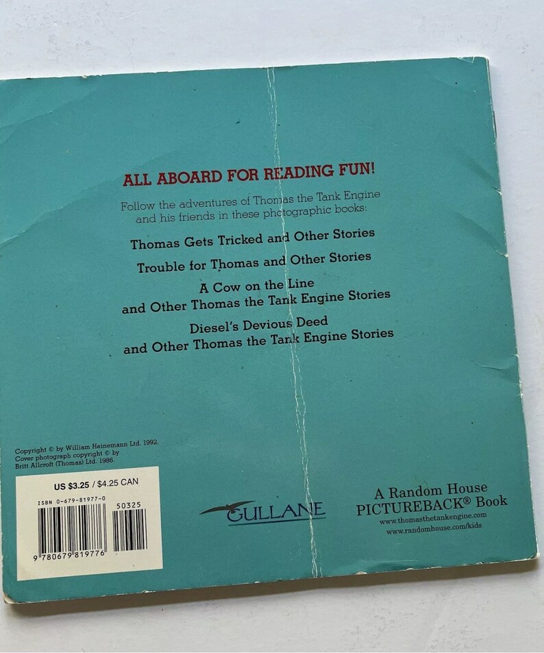 Thomas the Tank Engine A Cow on the Line 1992 - Etsy