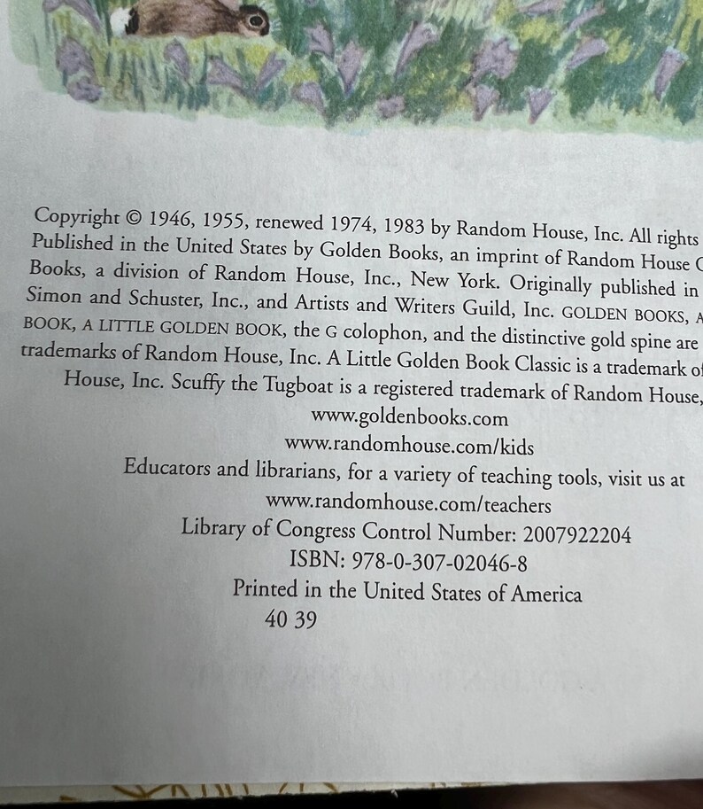 A Little Golden Book- Scuffy the Tugboat Classic - Etsy