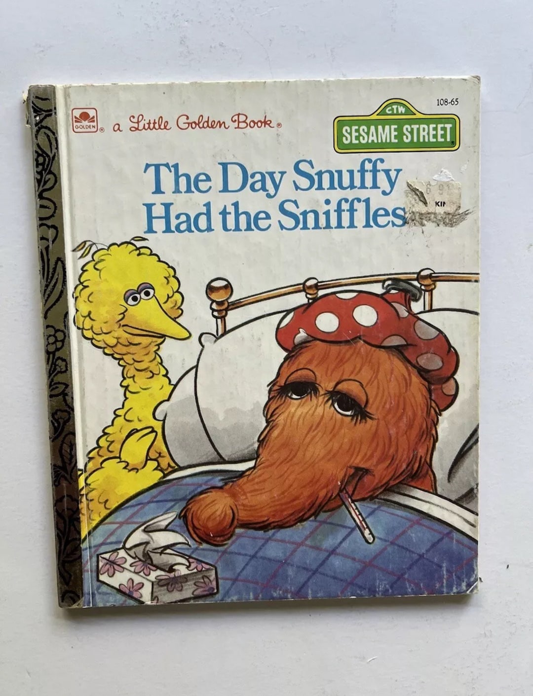Sesame Street the Day Snuffy Had the Sniffles 1988 a Little Golden Book ...