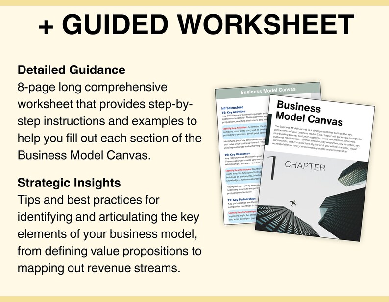 Business Model Canvas Customable Template, Business Model Planner ...